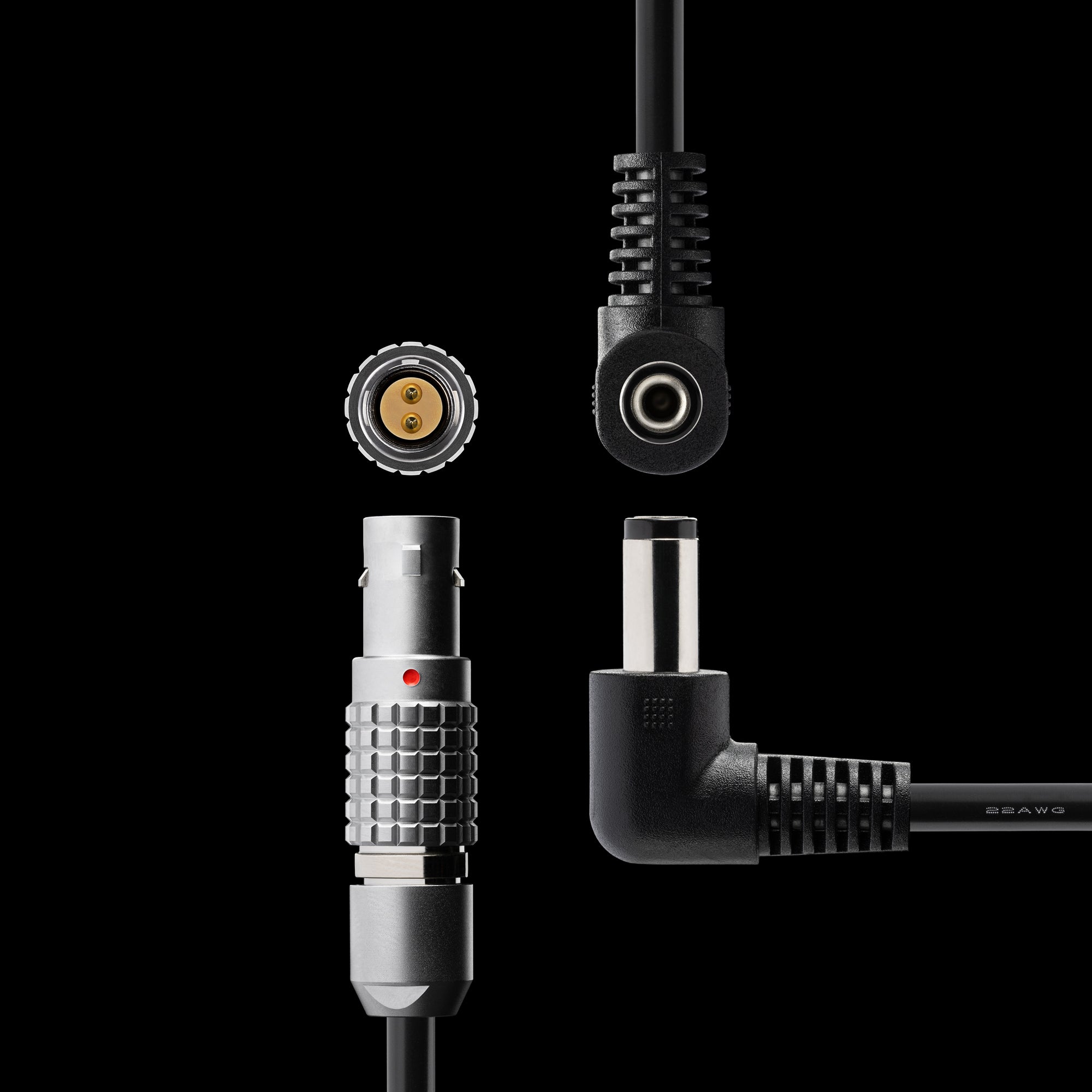 Power Cable ‣ 2-Pin Lemo to DC Jack - Ignite Digi