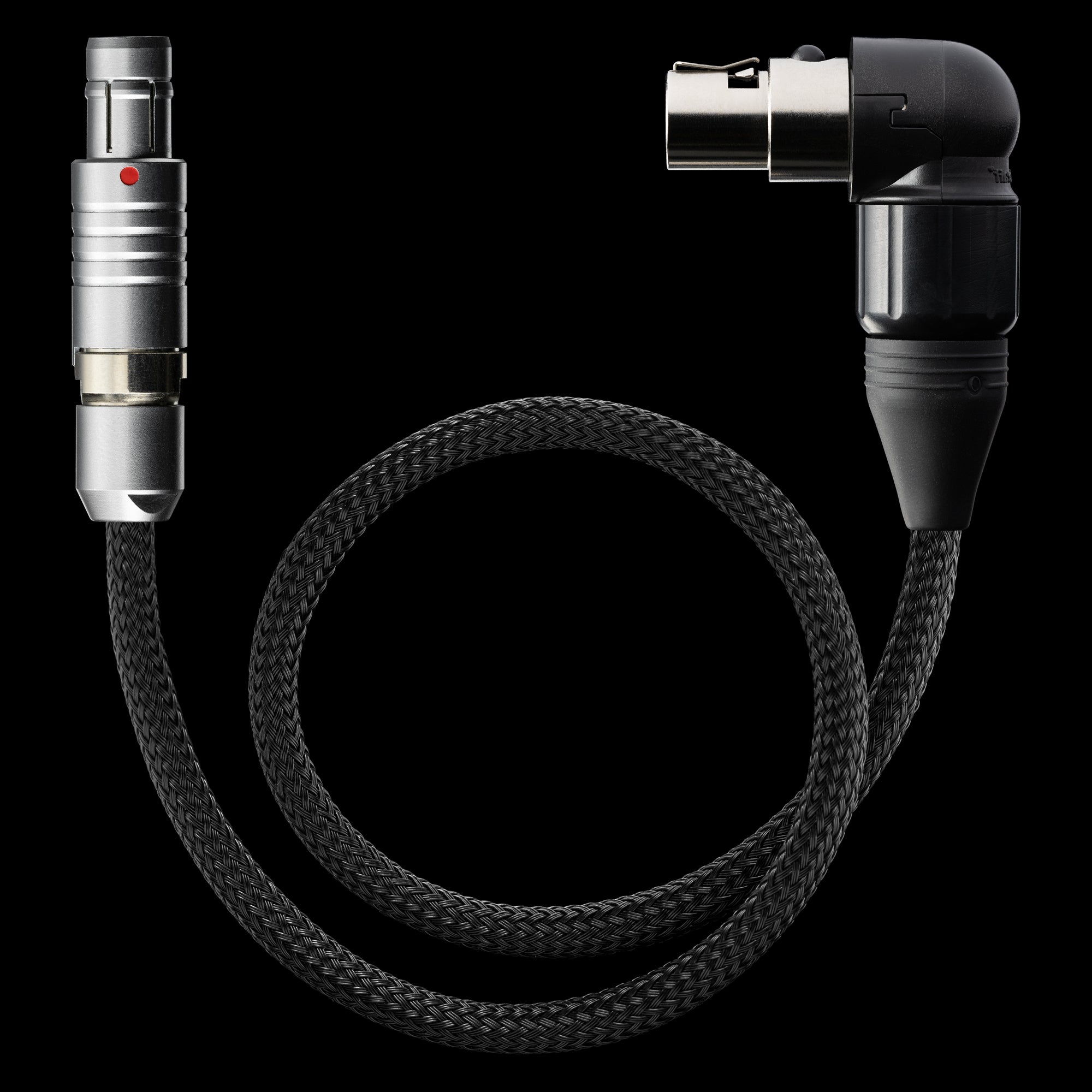 Power Cable ‣ 3-Pin Fischer to 4-Pin Mini XLR Right Angle for Filmotec ...